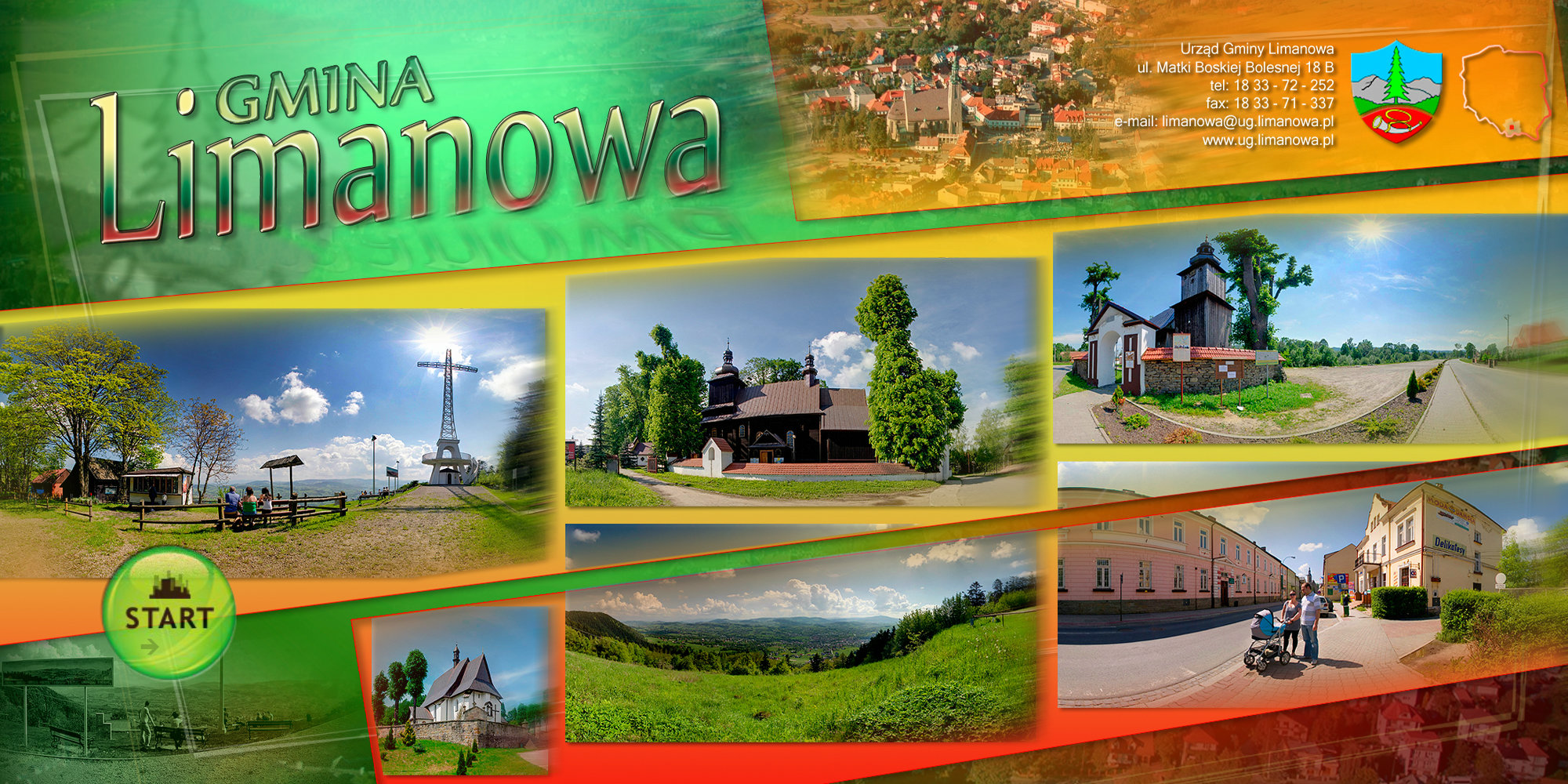 gmina LIMANOWA - POWIAT LIMANOWSKI | Prezentacja panoramiczna - wkraj.pl